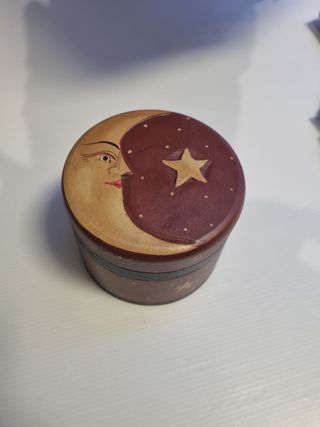 Scatola Luna porta cose rotonda