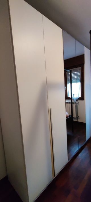 Armadio 6 ante con specchio + comodini 