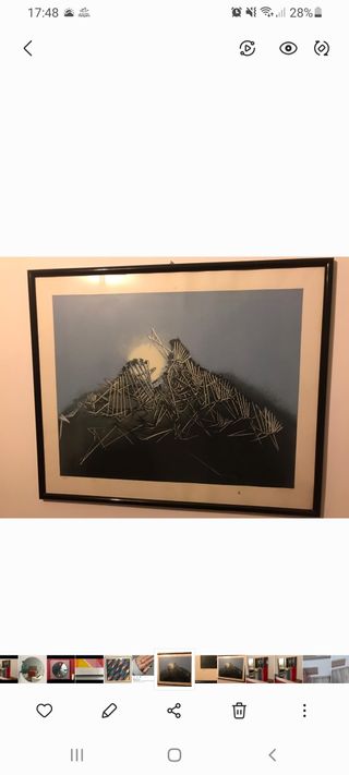 quadro litografia Emilio Scanavino