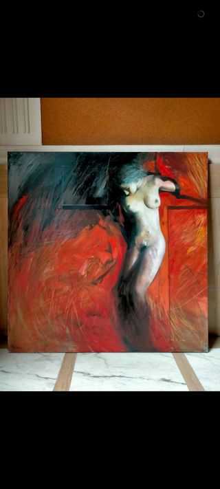 quadro con donna
