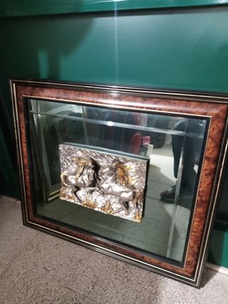 quadro specchio cavalli