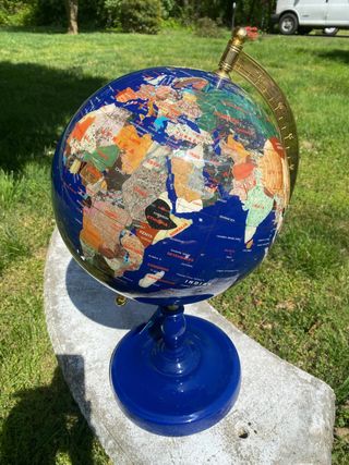 Mappamondo in lapislazzuli e pietre dure