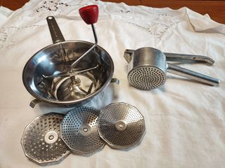 Passaverdura inox + schiacciapatate alluminio