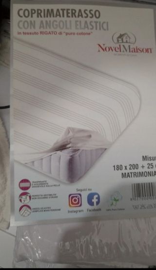 coprimaterasso matrimoniale con angoli elastic