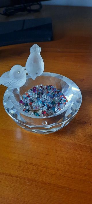 swarovski nido con uccellini