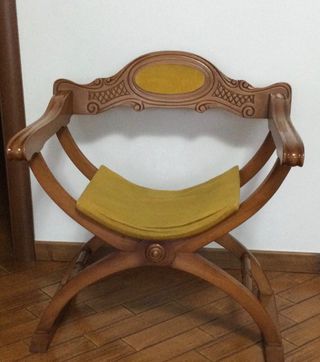 Sedia in legno Savonarola Dantesca