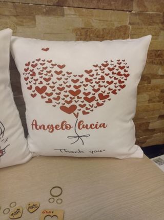 Cuscino 40×40
Stampato E
Personalizzato 
