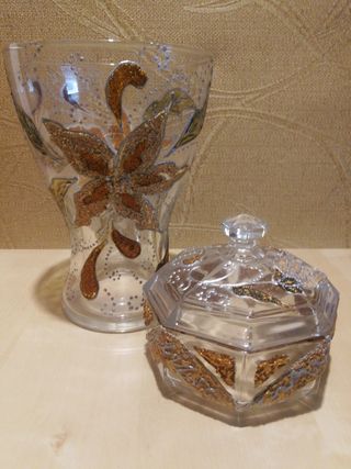 Set vaso e portadolci/portagioie