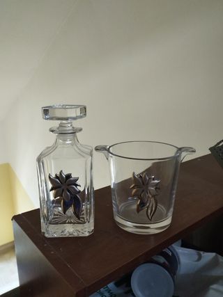 bottiglia e portaghiaccio