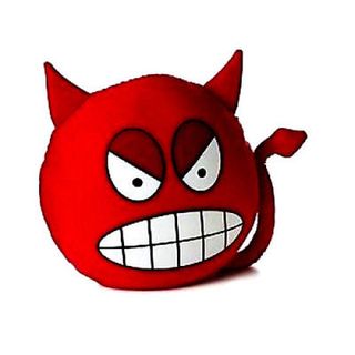 CUSCINO ANTISTRESS DIAVOLO CM.30 TI AMO S. VALENTI