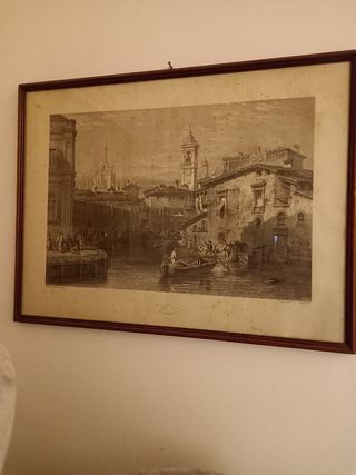 Quadro con stampa antica