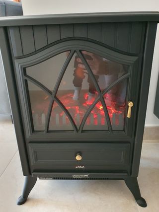 Caminetto elettrico nero KEIROS HOME