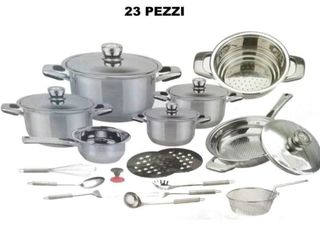 germany batteria 23 pezzi amc Acciaio inox 