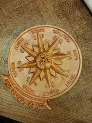 Rosa dei venti in terracotta made in Italy 