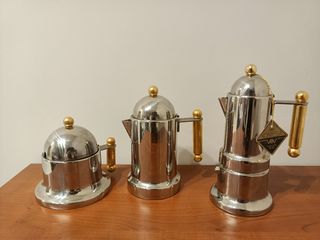 Set caffettiera, lattiera e zuccheriera Kontessa