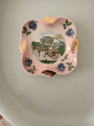 posacenere in ceramica ericina con carretto sicili