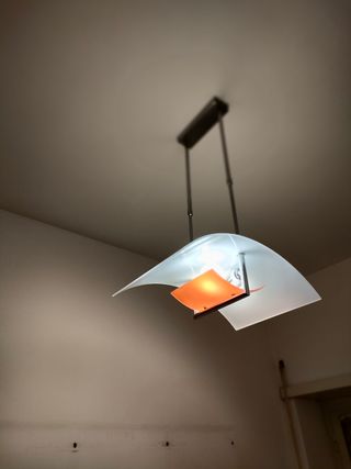 Lampadario in vetro 2 luci