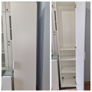 Mobile bianco da bagno sospeso 