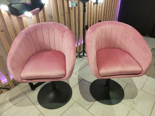 Poltrone regolabili velluto rosa