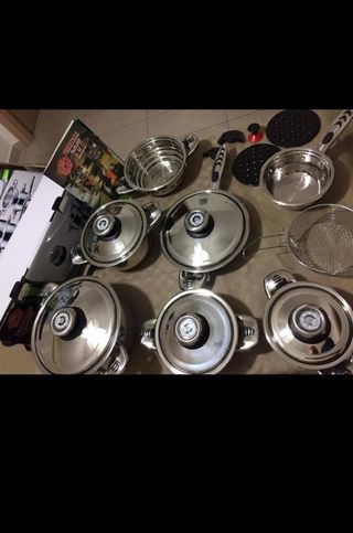 batteria di pentole 23 pz per induzione 