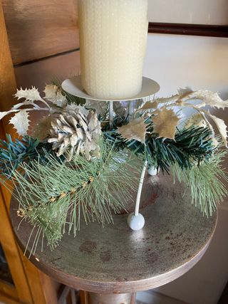 Porta candele natalizio 