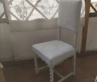 sedie shabby in elegante piquet 