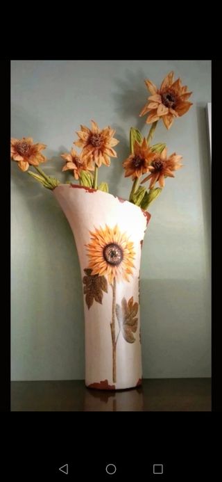 Vaso con girasoli