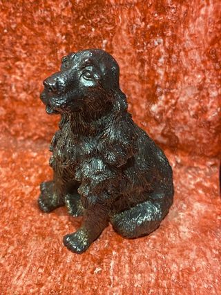 Cane cocker vintage argento firmato Magrino