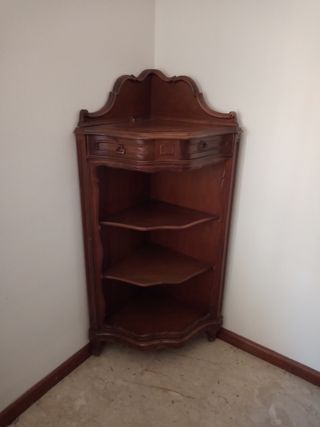 Angoliera d'epoca in noce