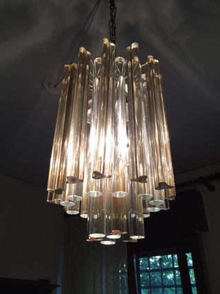 LAMPADARIO VENINI TRILOBO ANNI 60