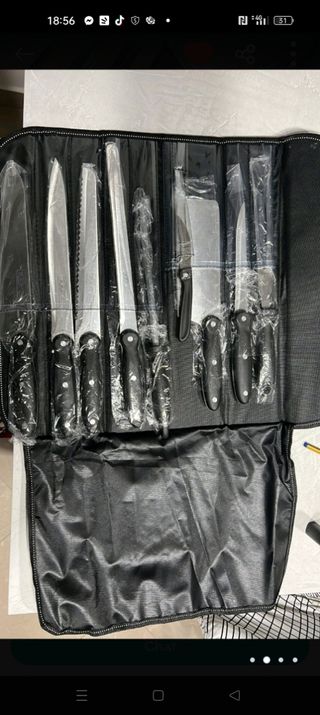 set coltelli 9 pezzi amc 