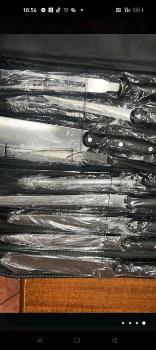 set 9 pezzi amc cortelli 18 10 acciaio inox 