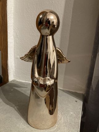 Angelo soprammobile statuina in ferro, angelo 