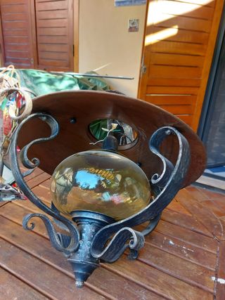 lampadario ferro battuto 