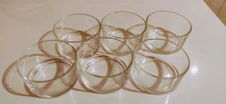 Coppette di vetro cilindriche