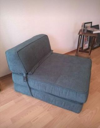 Poltrona morbida, materasso singolo 