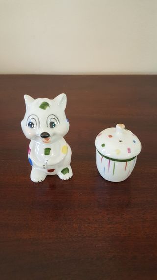 Portasale e portapepe in ceramica