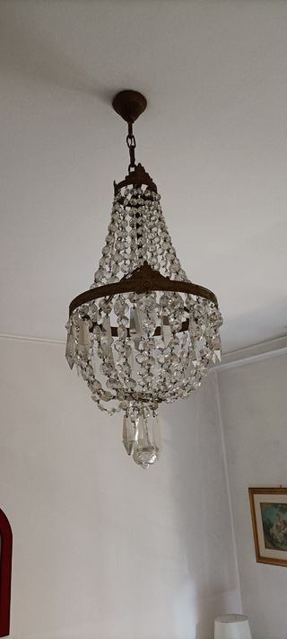 lampadario cristalli