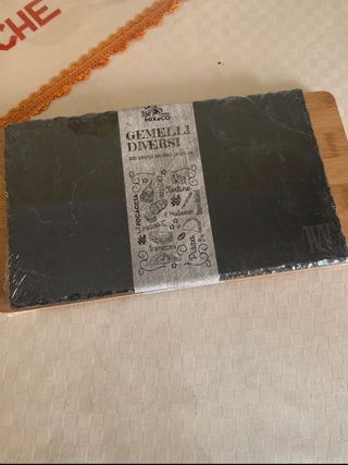Vassoio in ardesia e legno