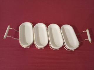 Vassoio con 4 ciotole per antipasti/aperitivi