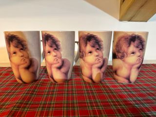 Set 4 tazze con Angelo