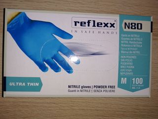 Guanti in nitrile blu usa e getta Reflexx N80