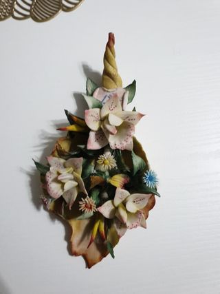bouquet ceramica di capodimonte 
