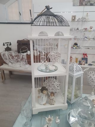 gabbia legno shabby chic