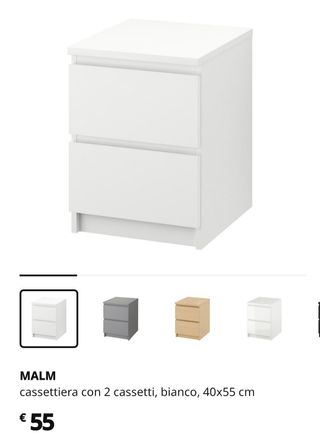 Comodino ikea nuovo