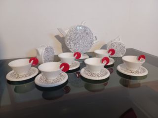 SERVIZIO CAFFE' TE IN CERAMICA MAS DESIGN CASTALDI