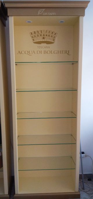 scaffale vetrinetta libreria