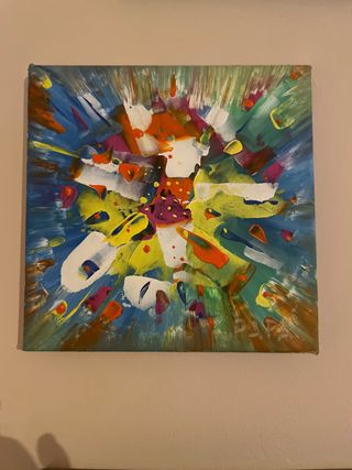 Fiore acrilico su tela