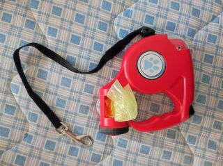 Guinzaglio allungabile con Luce Led a pile 