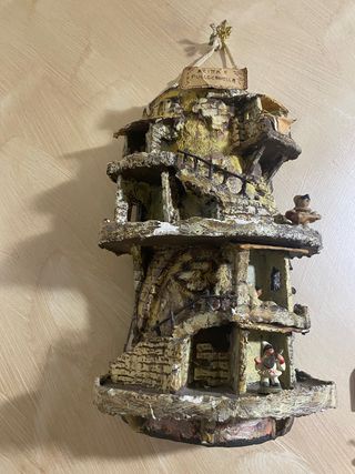 TEGOLA PRESEPE A' CITTÀ E PULLUCENELLA